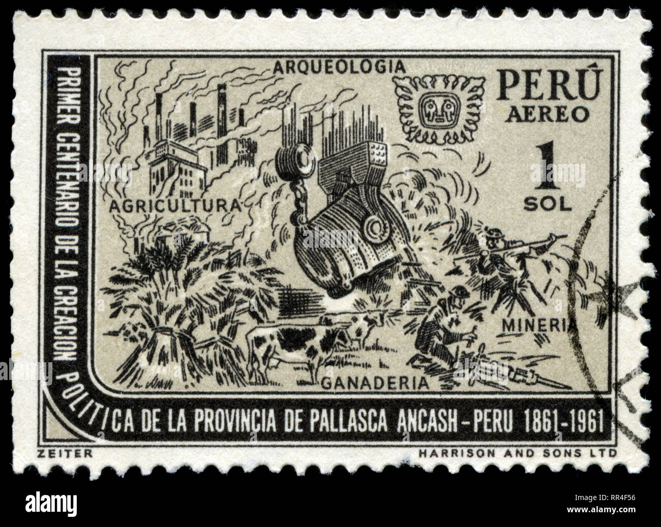 Postage stamp peru hi-res stock photography and images - Alamy