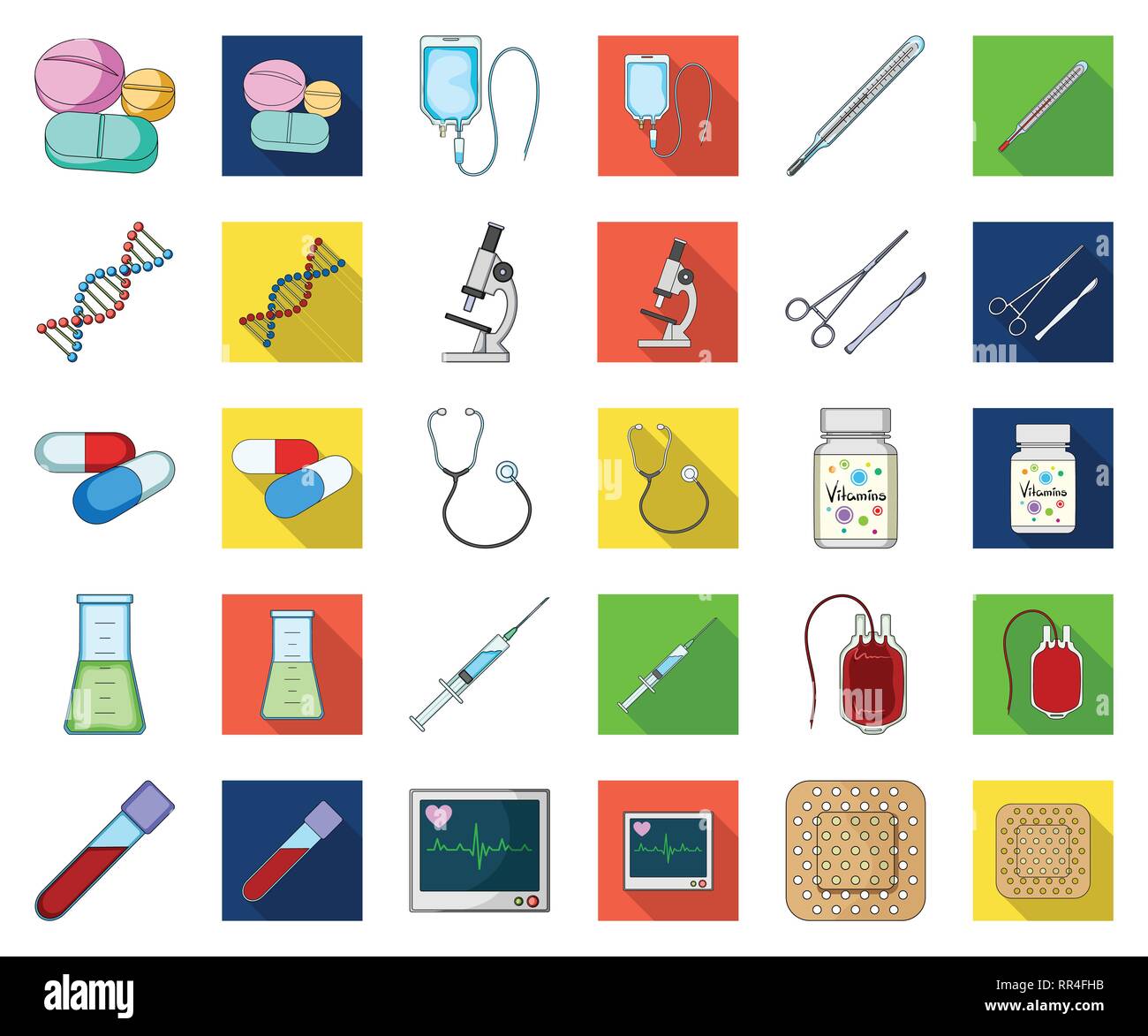 analysis,blood,cardiogram,cartoon,flat,clamp,collection,design ...