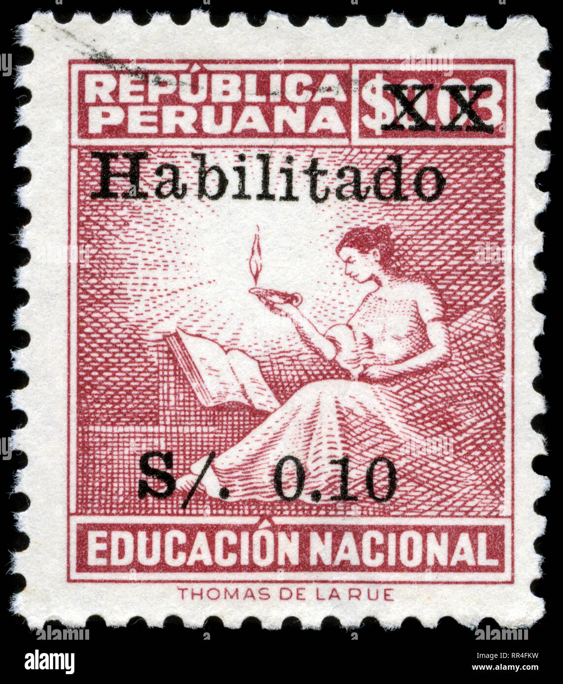 Postage stamp from Peru in the Surtax for Journalism series issued in ...