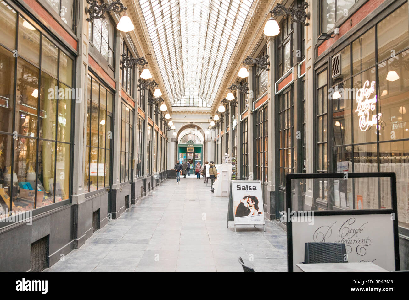 Belgium brussels galeries st hubert cafe hi-res stock photography and ...