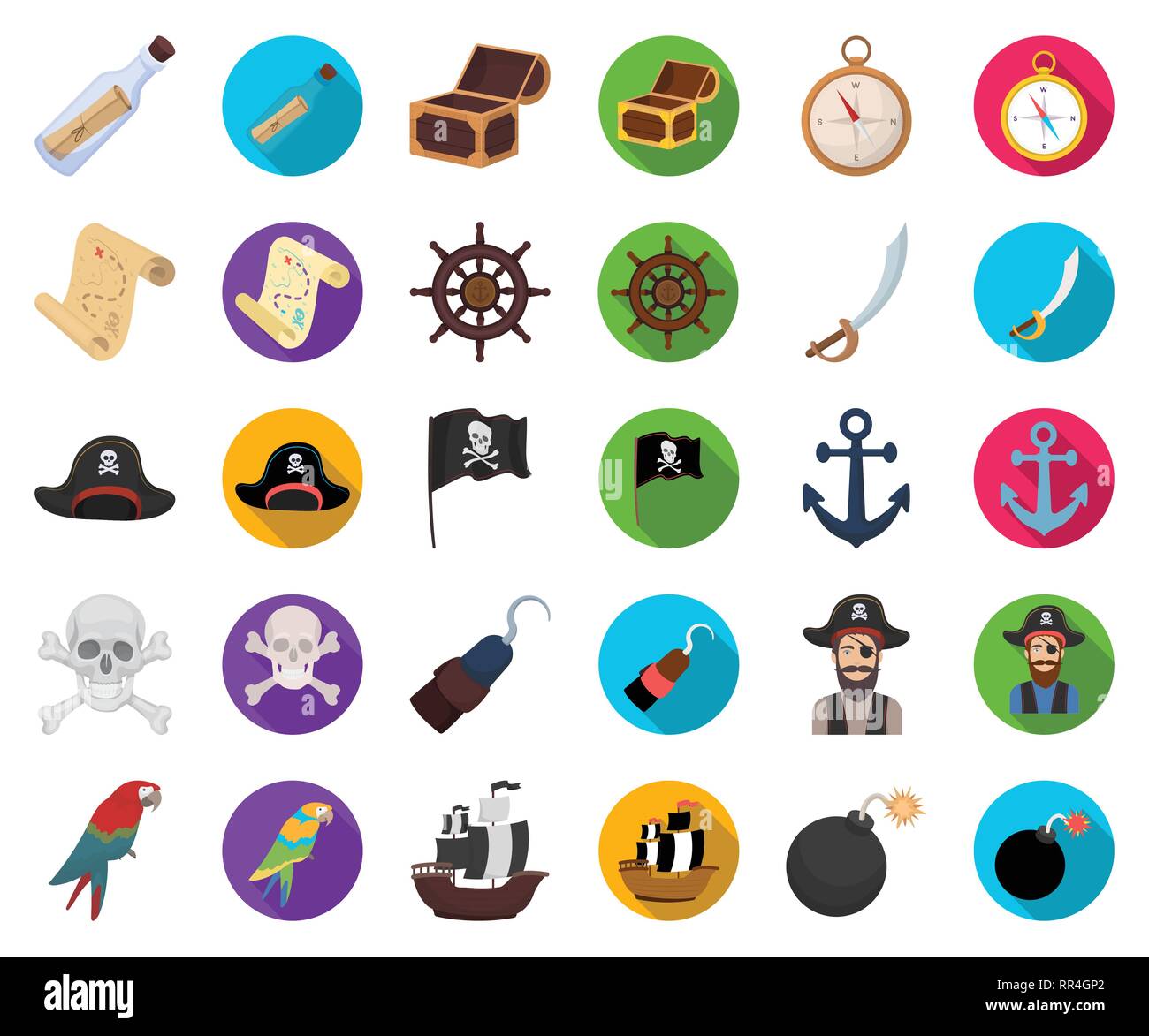 adventure,anchor,art,attributes,bottle,cartoon,flat,chest,collection ...