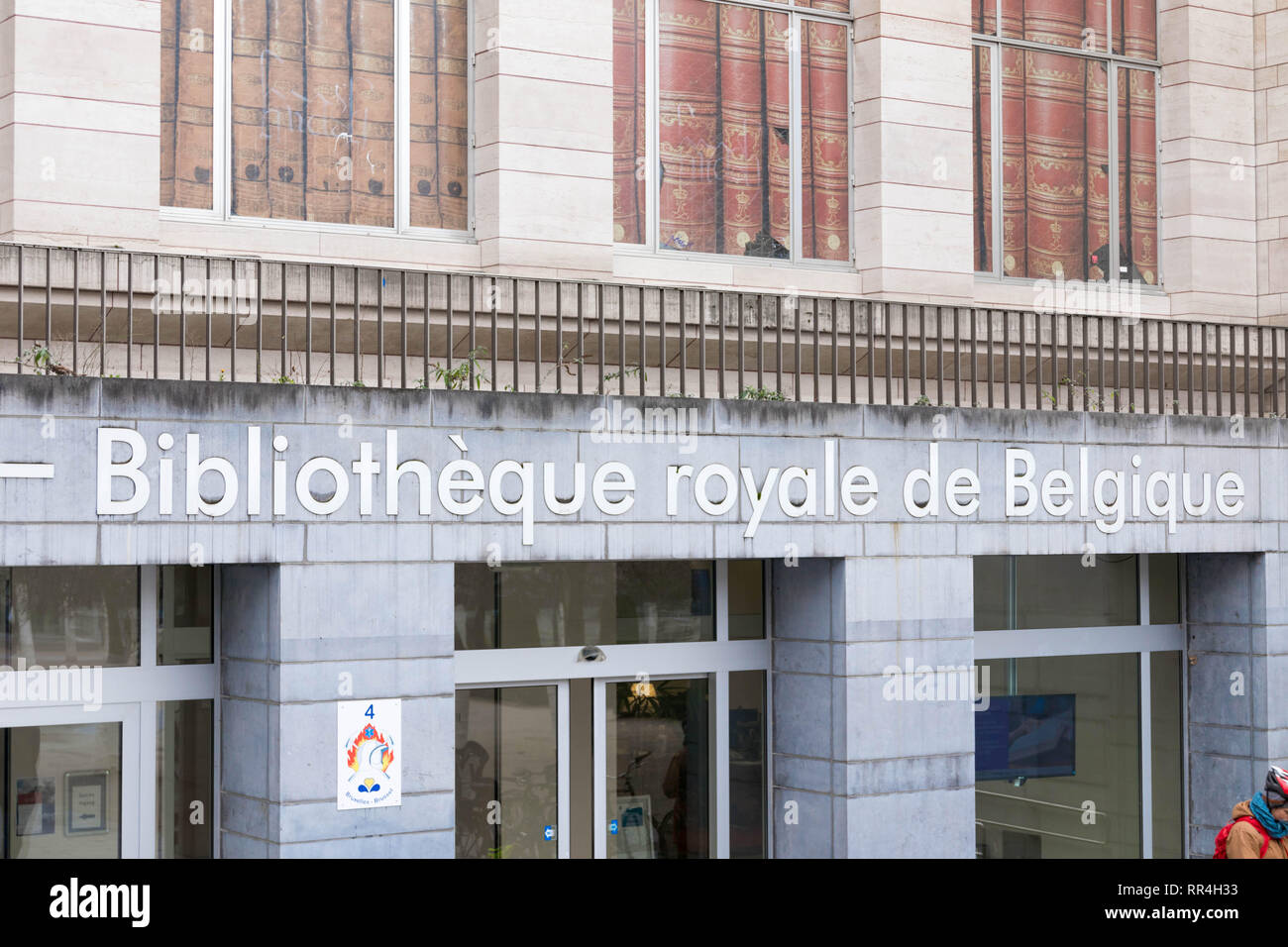 Brussels Royal library next to the Mount of Arts Stock Photo - Alamy