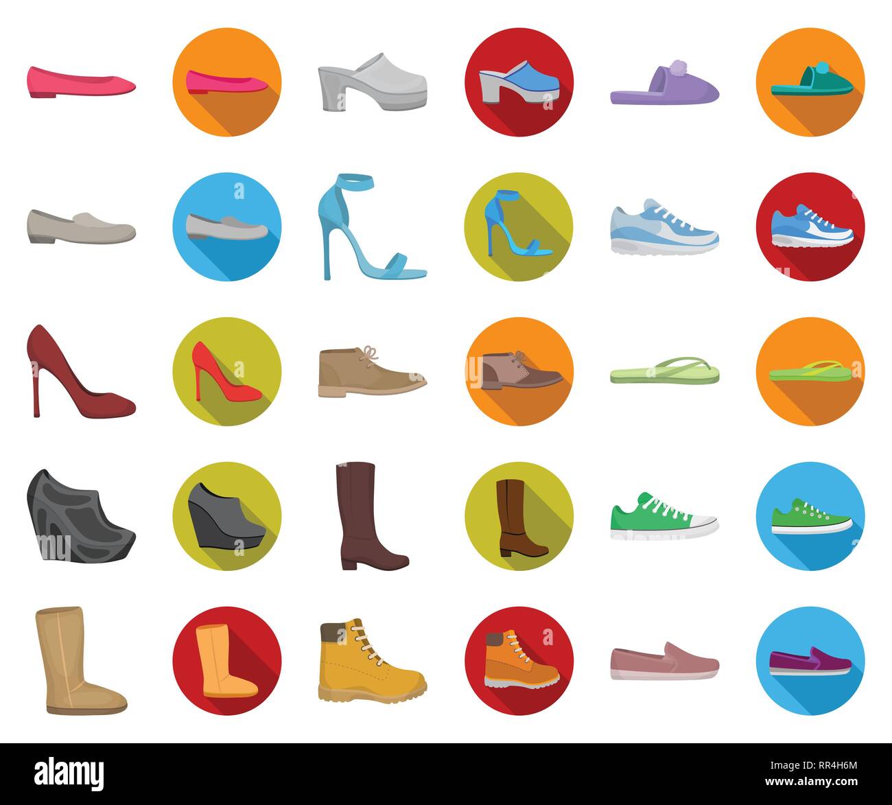 ankle,art,ballerina,booties,boots,cartoon,flat,collection,design,female ...