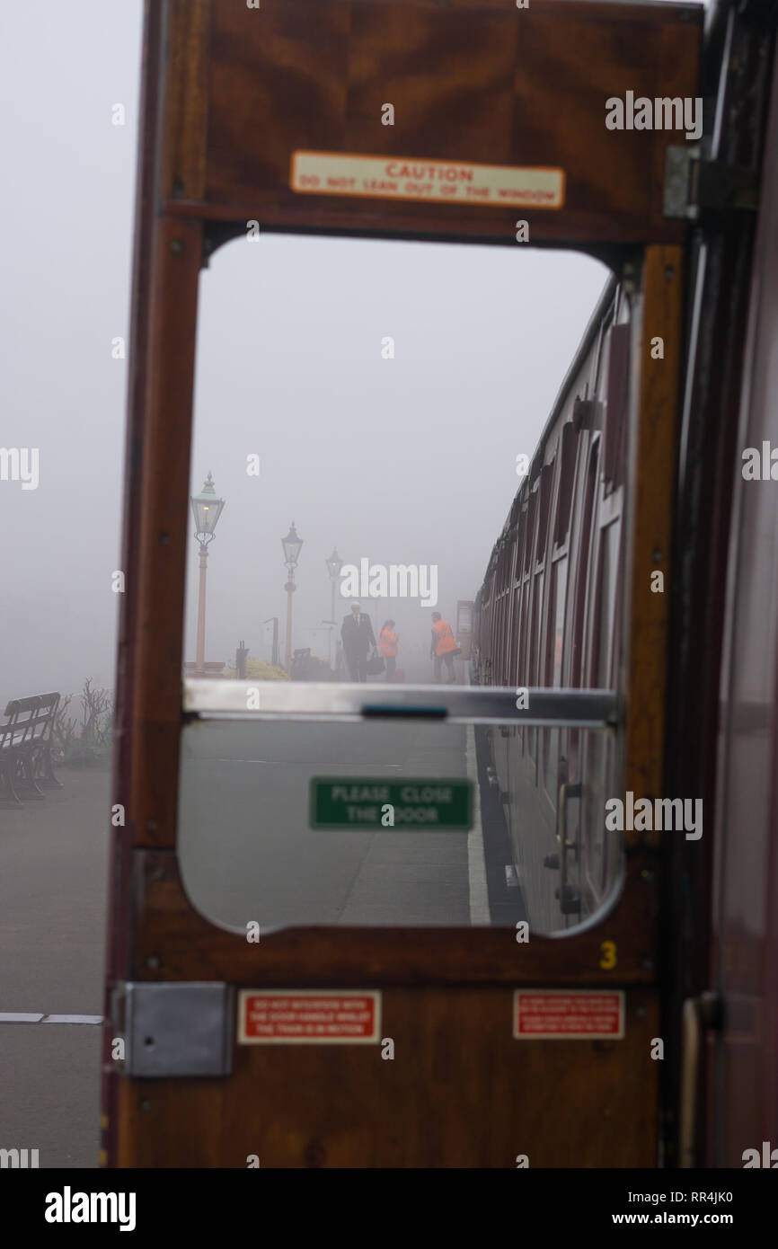 Vintage train window hi-res stock photography and images - Alamy
