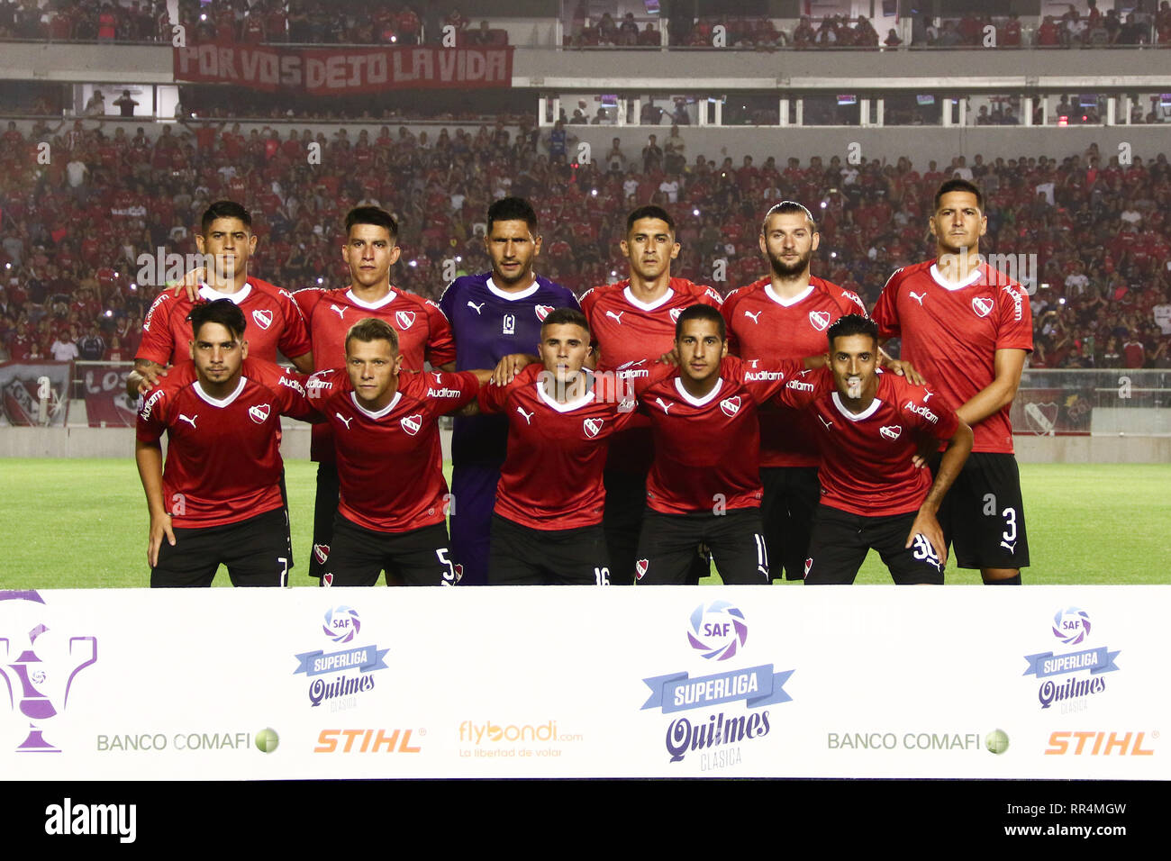 Buenos Aires, Argentina. 23rd February, 2019. : Team of Independiente ...