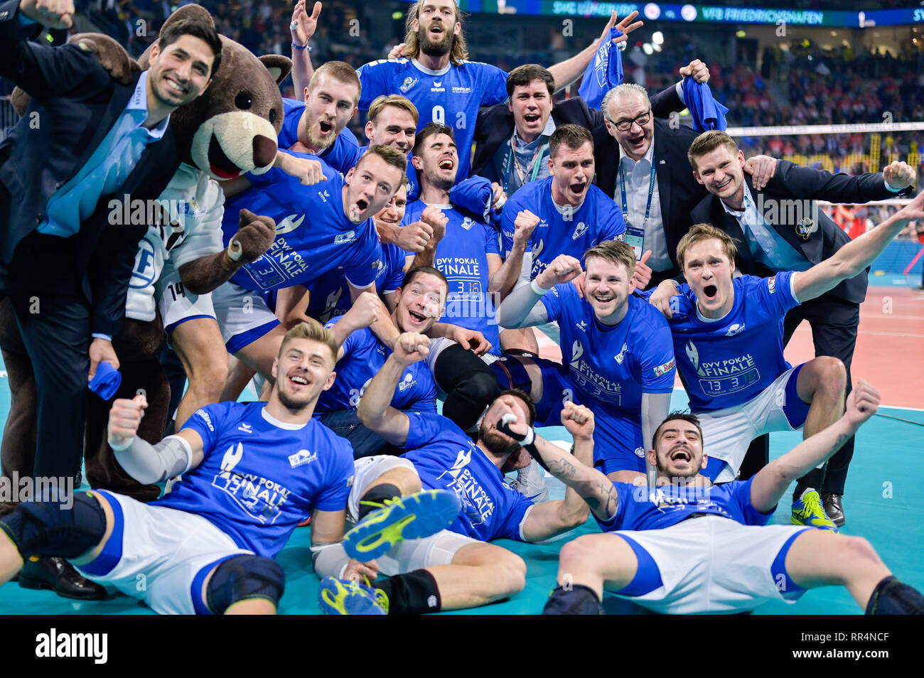 Mannheim, Germany. 24th Feb, 2019. Volleyball, Men: DVV Cup, SVG ...