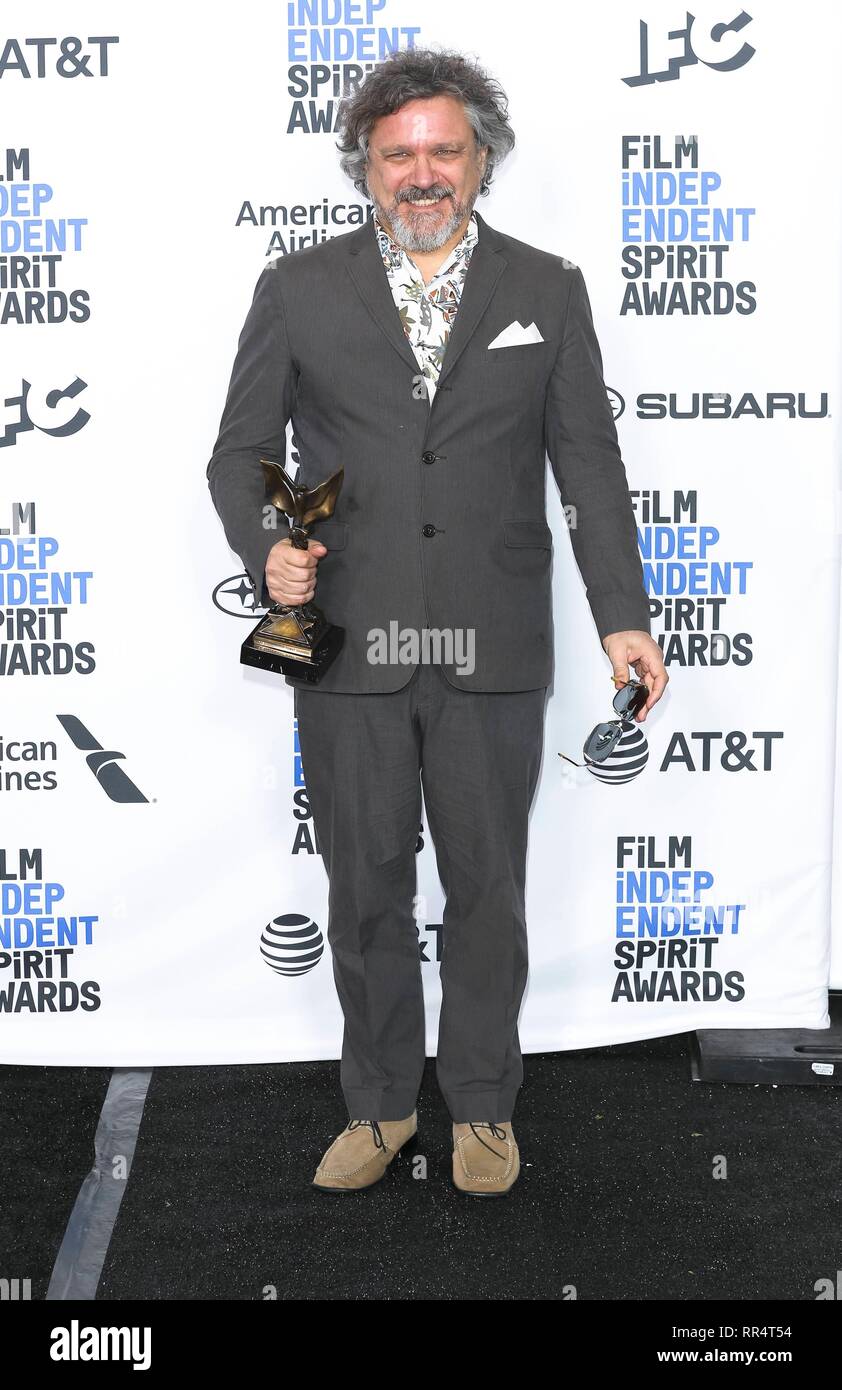Joe Bini poses in the press room of the Film Independent Spirit Awards ...