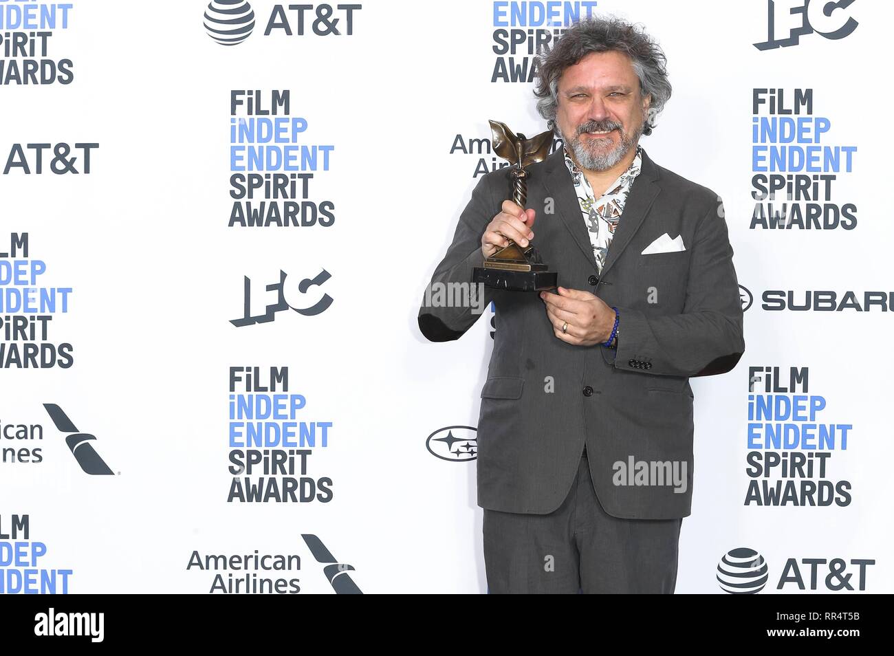 Joe Bini poses in the press room of the Film Independent Spirit Awards ...