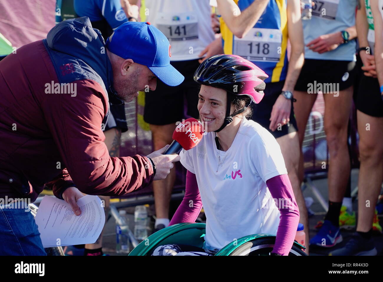 Brighton, Sussex, UK. 24th Feb 2019. Jazz Turner ..the only female ...