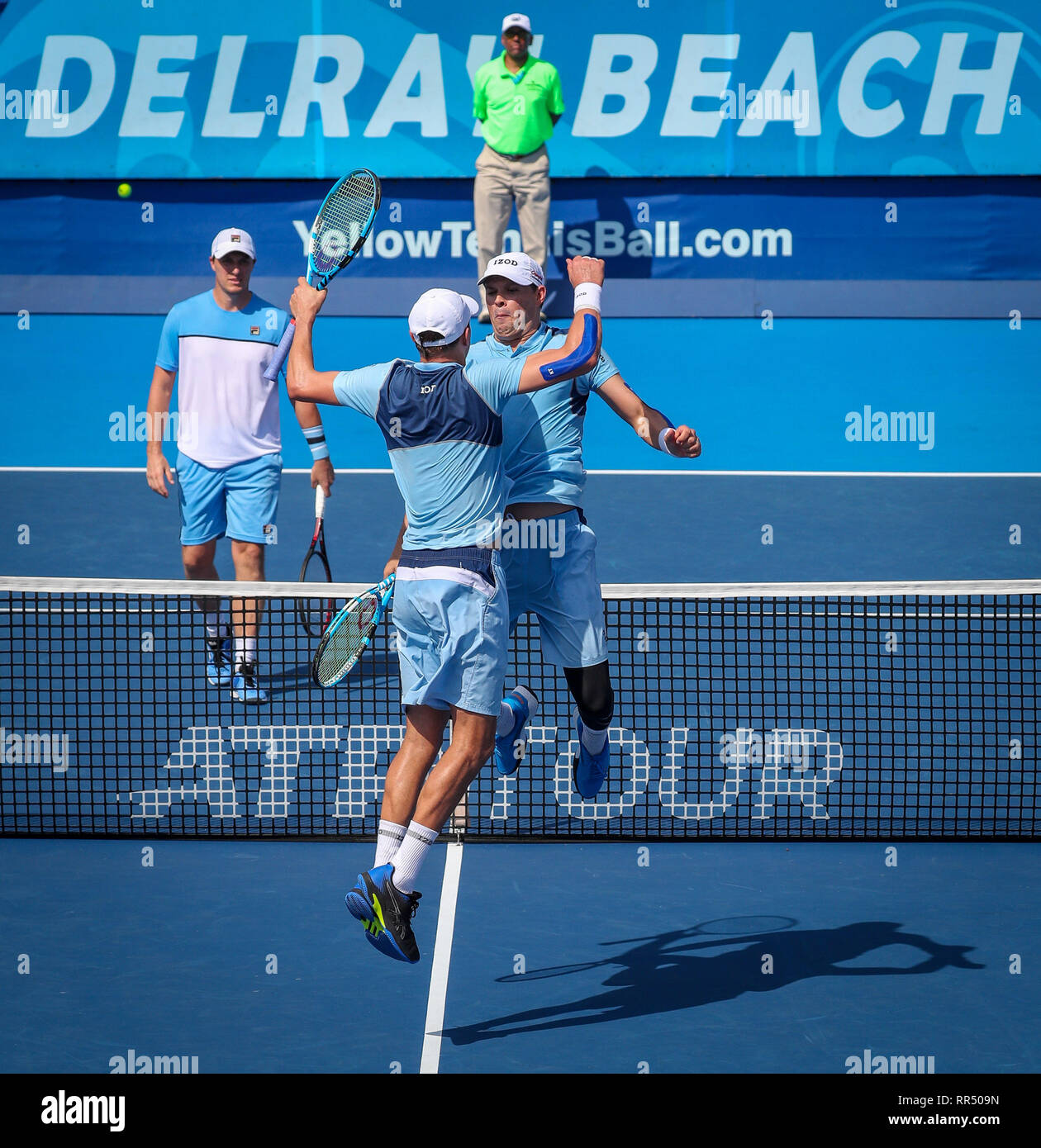 Delray Beach, Florida, USA. 24th Feb, 2019. The Bryan Brothers, of the ...