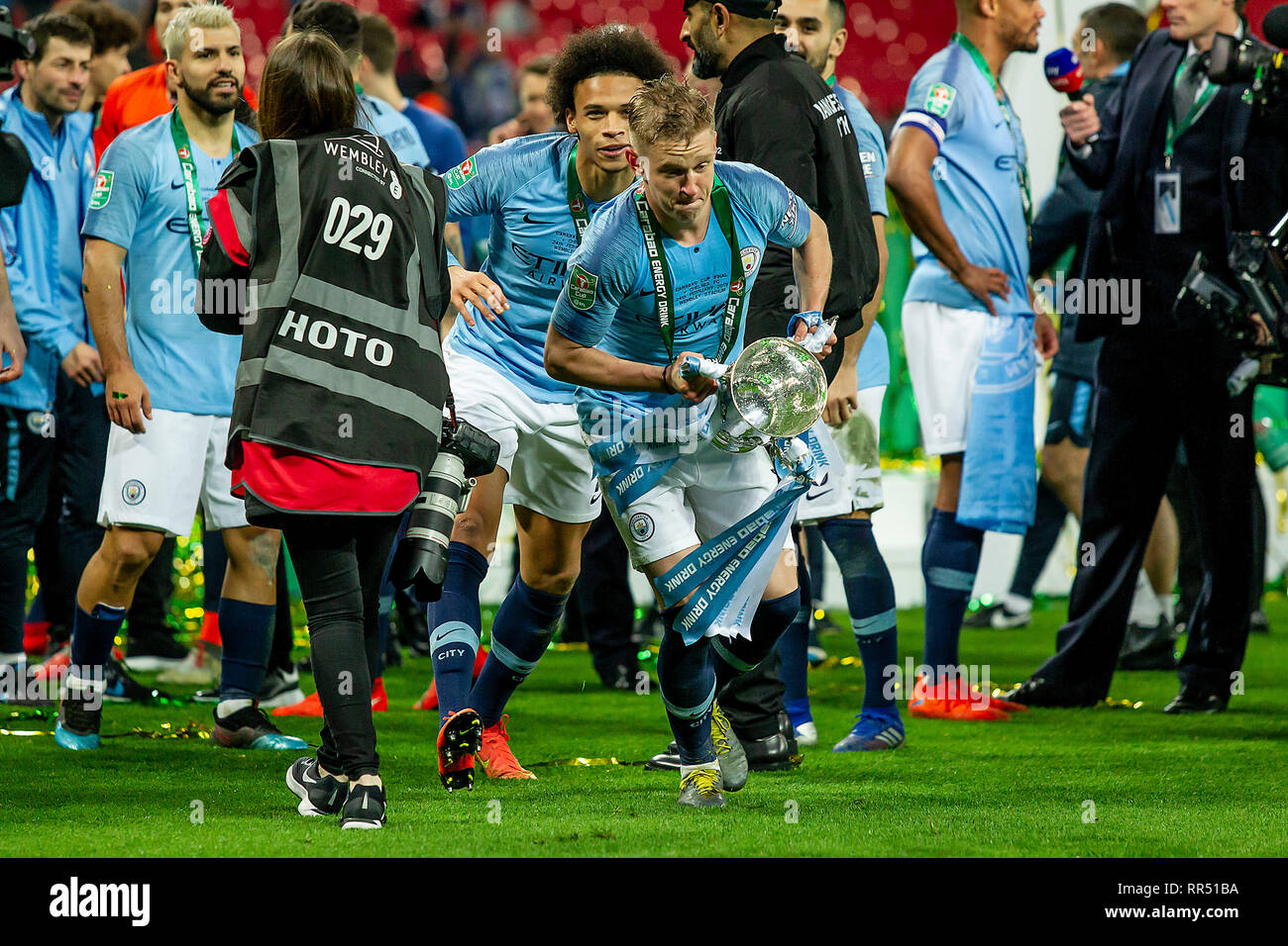 Leroy sane manchester city trophy hi-res stock photography and images ...