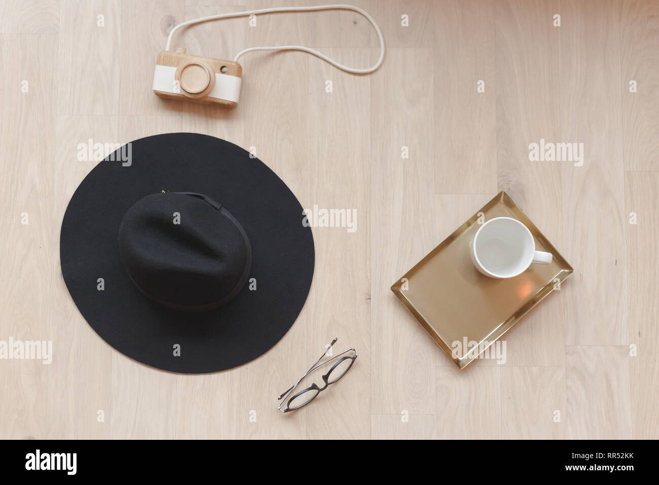 Flat lay fashion accessories. Top view Stock Photo - Alamy