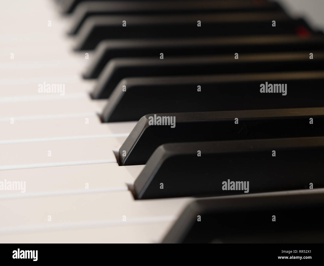 A Close Up of the Beautiful Black and White Keys of a Classic Piano ...