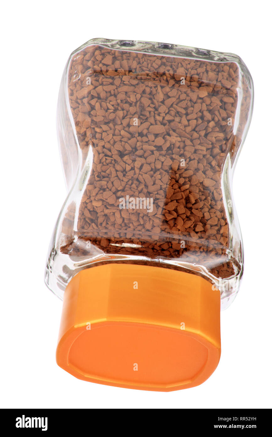 jar of instant coffee isolated Stock Photo - Alamy