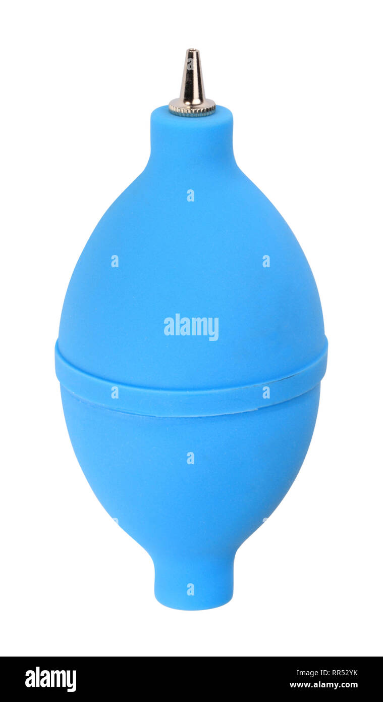 Blue Rubber Bulb Isolated Stock Photo - Alamy