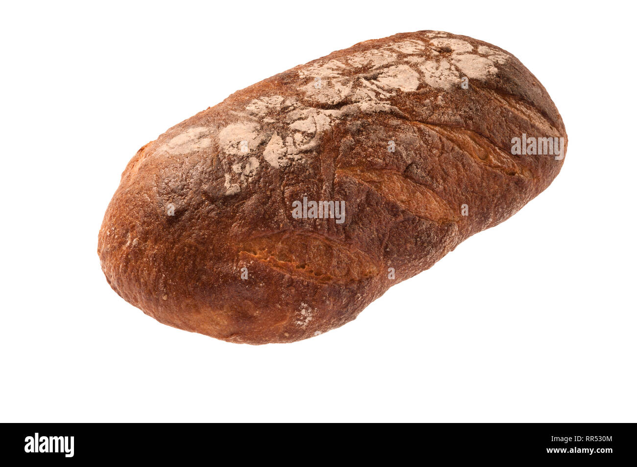 fig bread isolated on white background Stock Photo - Alamy