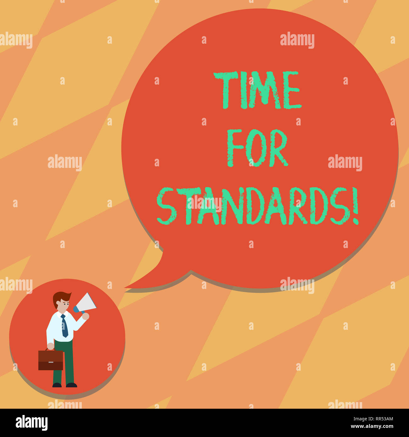 Text sign showing Time For Standards. Conceptual photo specification ...