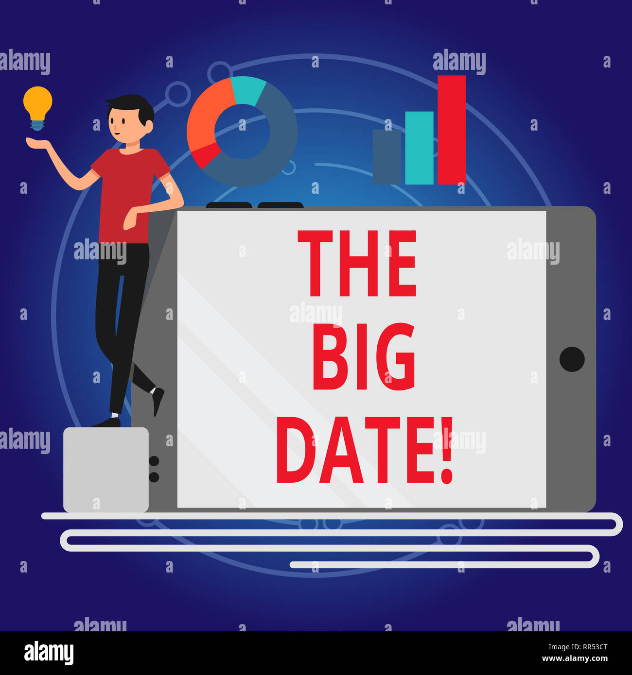 Writing note showing The Big Date. Business photo showcasing Important ...