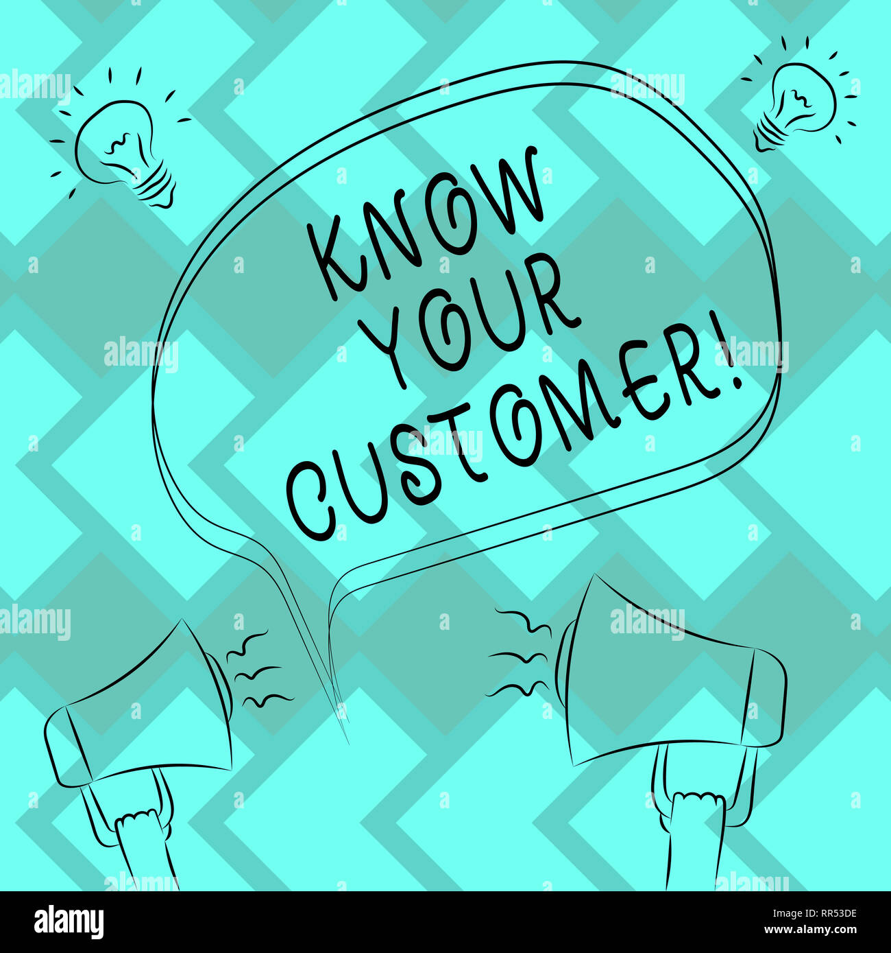 Text sign showing Know Your Customer. Conceptual photo verifying ...