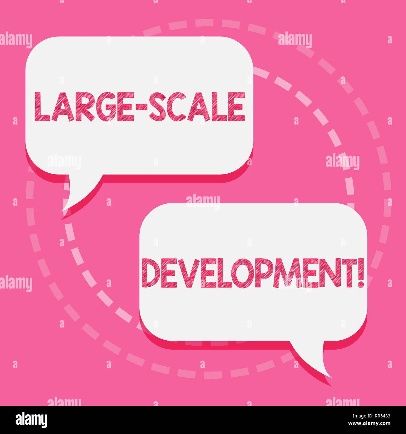 Word writing text Large Scale Development. Business concept for Develop ...