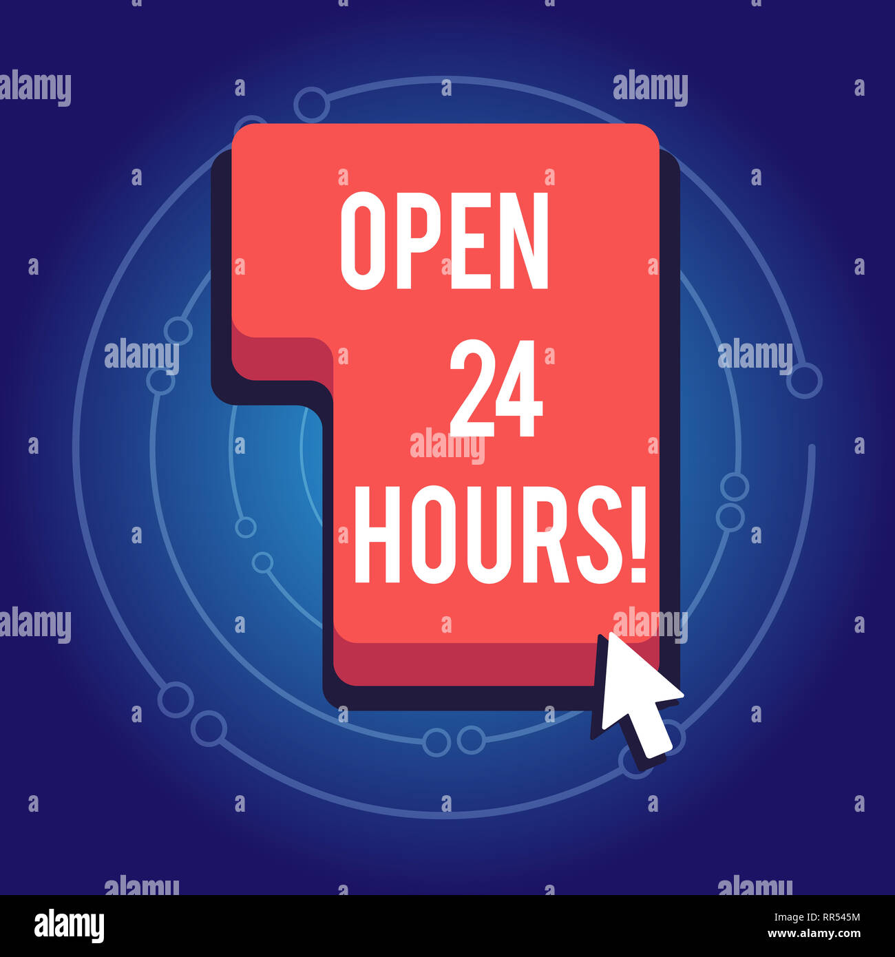 24 hour cafe open sign hi-res stock photography and images - Alamy