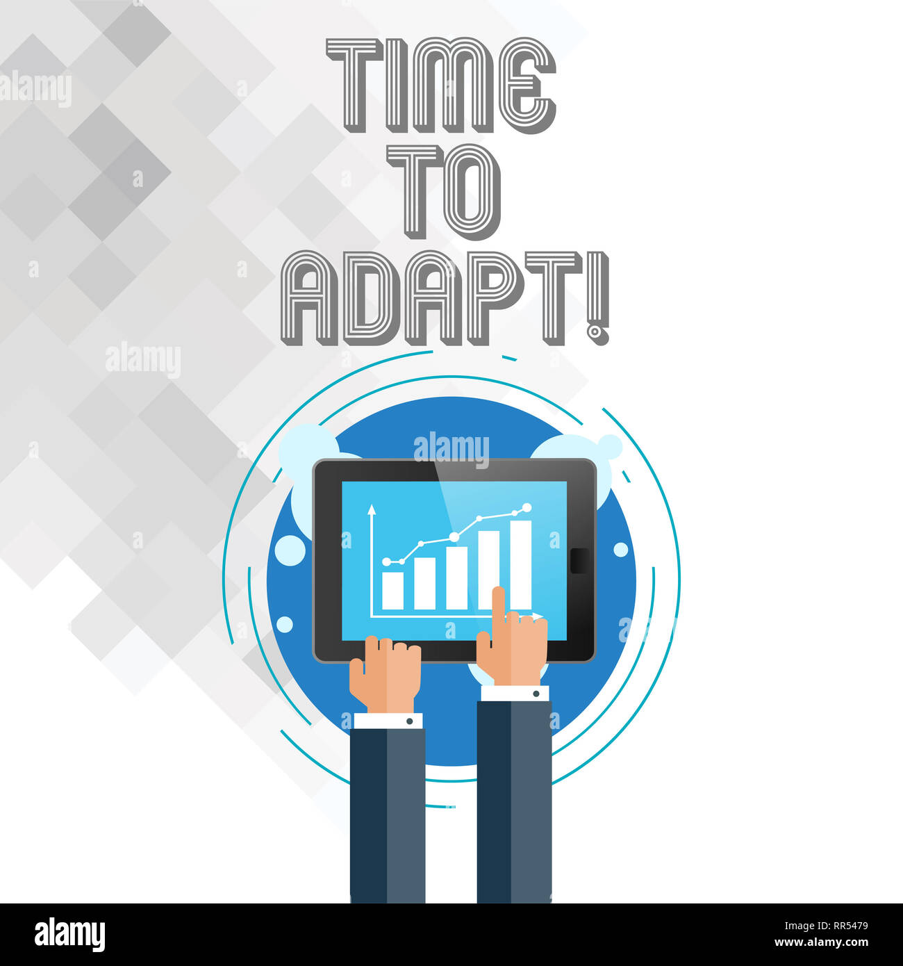 Writing note showingTime To Adapt. Business photo showcasing Moment to ...