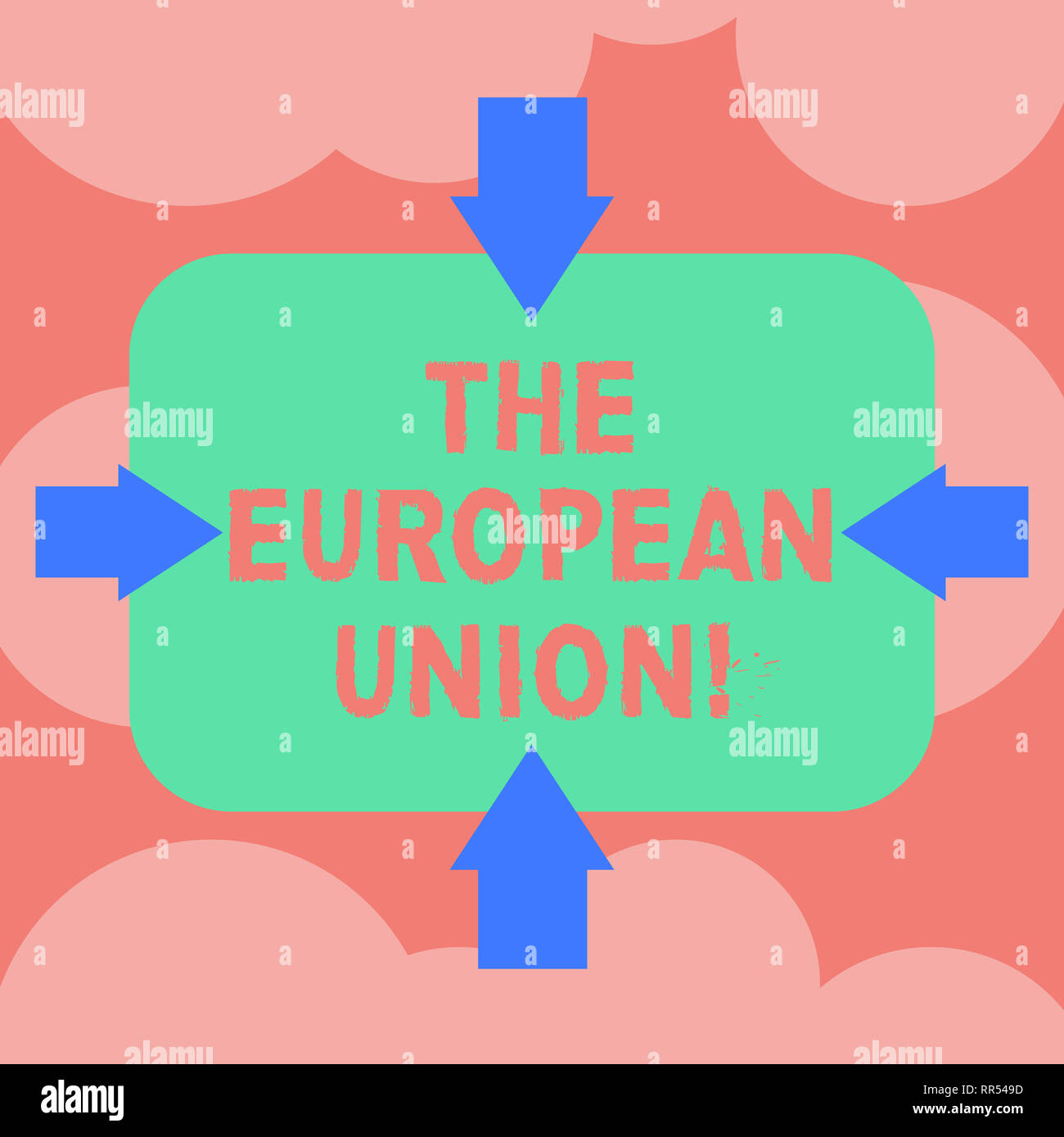 Writing note showing The European Union. Business photo showcasing EU ...