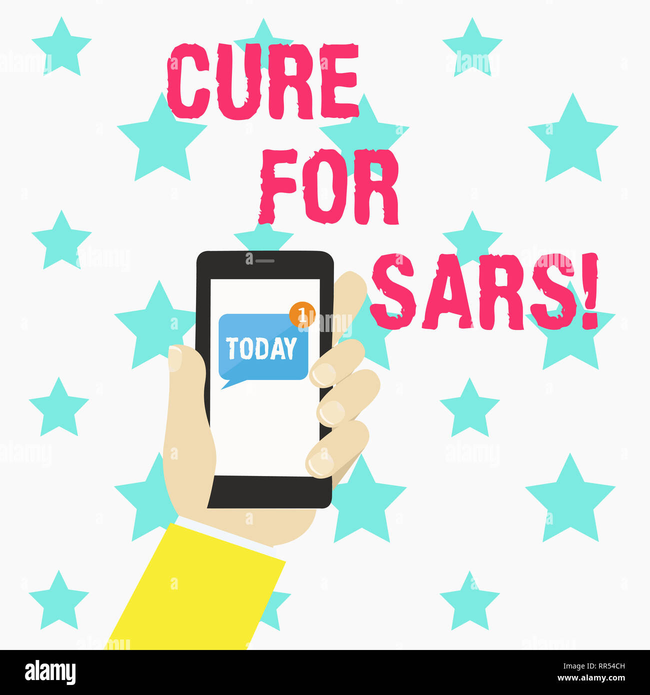 Conceptual hand writing showing Cure For Sars. Business photo text ...