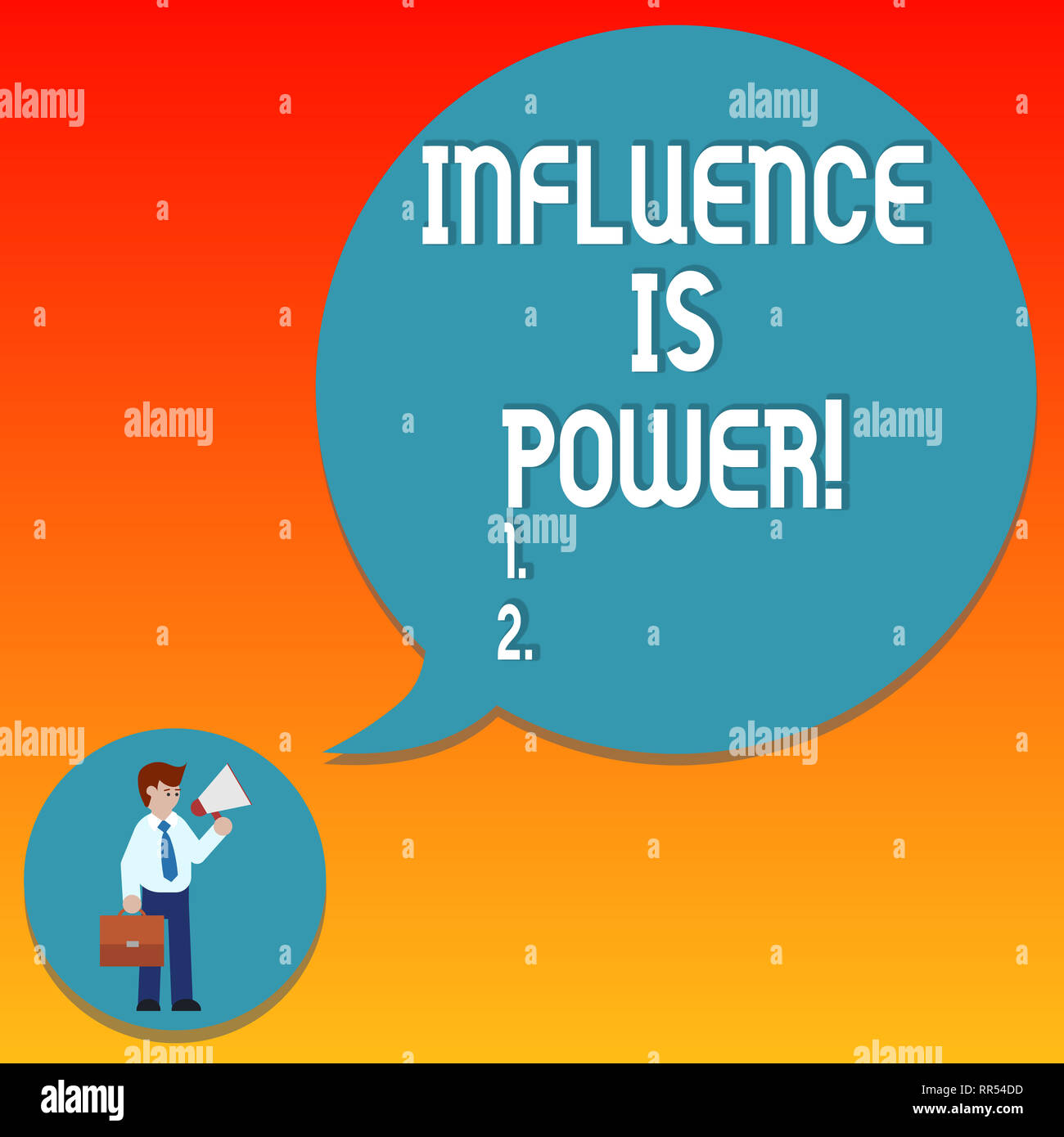 Handwriting text writing Influence Is Power. Concept meaning have ...