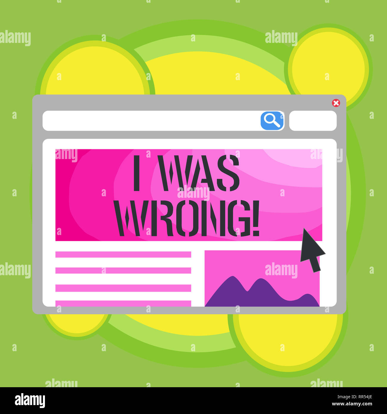 Writing note showing I Was Wrong. Business photo showcasing Acceptance ...