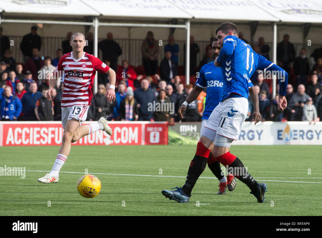 Rangers' Kyle Lafferty scores his side's fifth goal of the game during ...