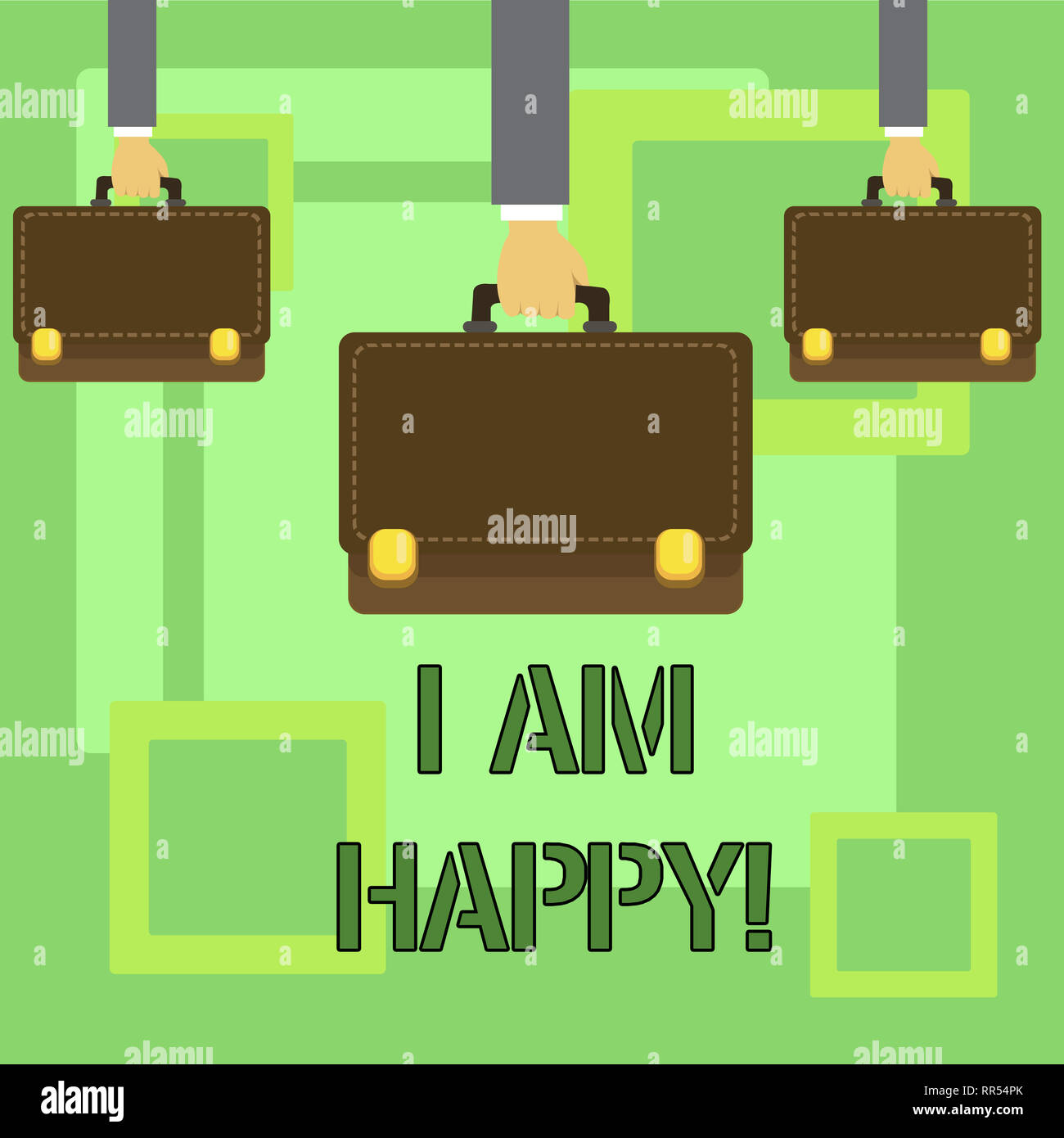 Conceptual hand writing showing I Am Happy. Business photo text To have ...