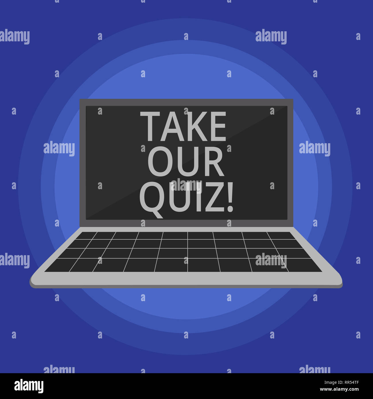 Text sign showing Take Our Quiz. Conceptual photo Fill out our ...