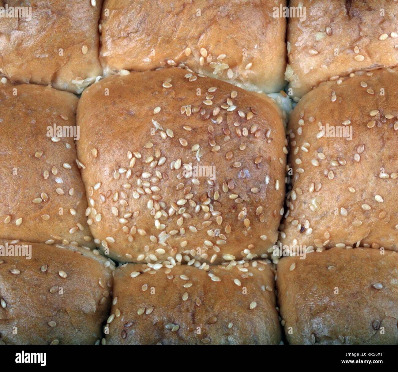 many Bun with sesame Stock Photo - Alamy