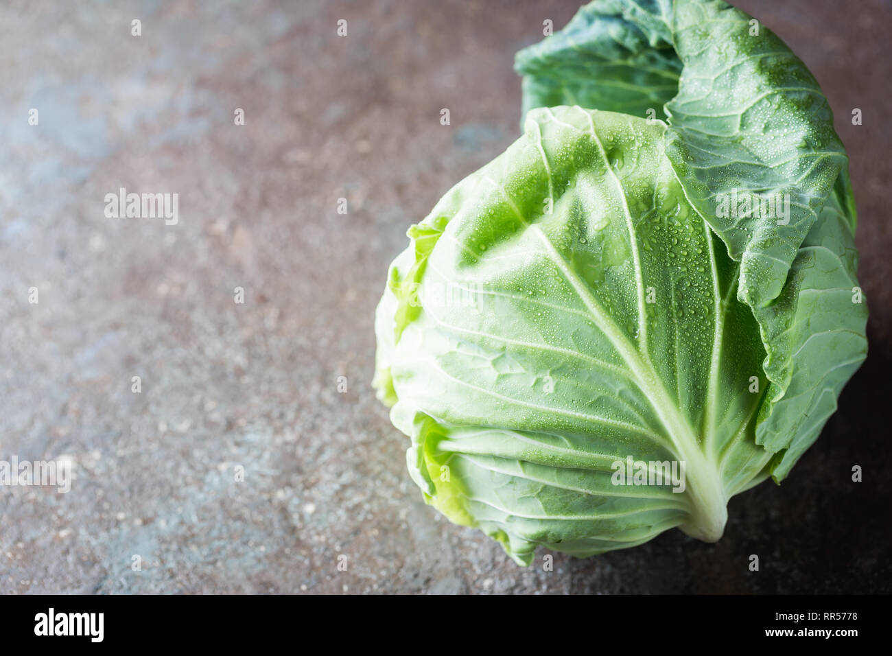 Fresh green cabbage Stock Photo - Alamy