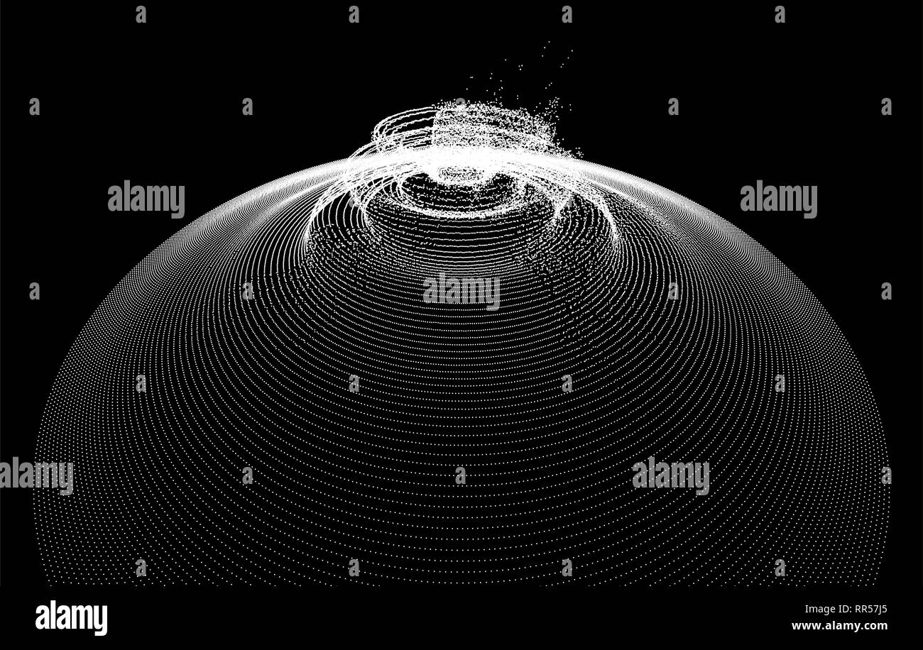 Background with explosion. Abstract vector illustration with dynamic ...