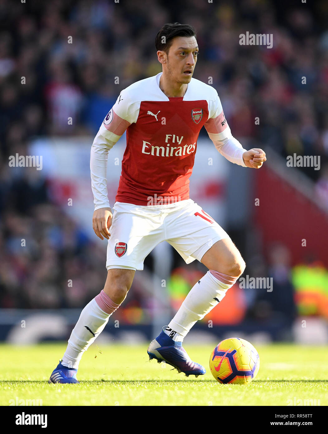 Arsenal's Mesut Ozil during the Premier League match at the Emirates ...
