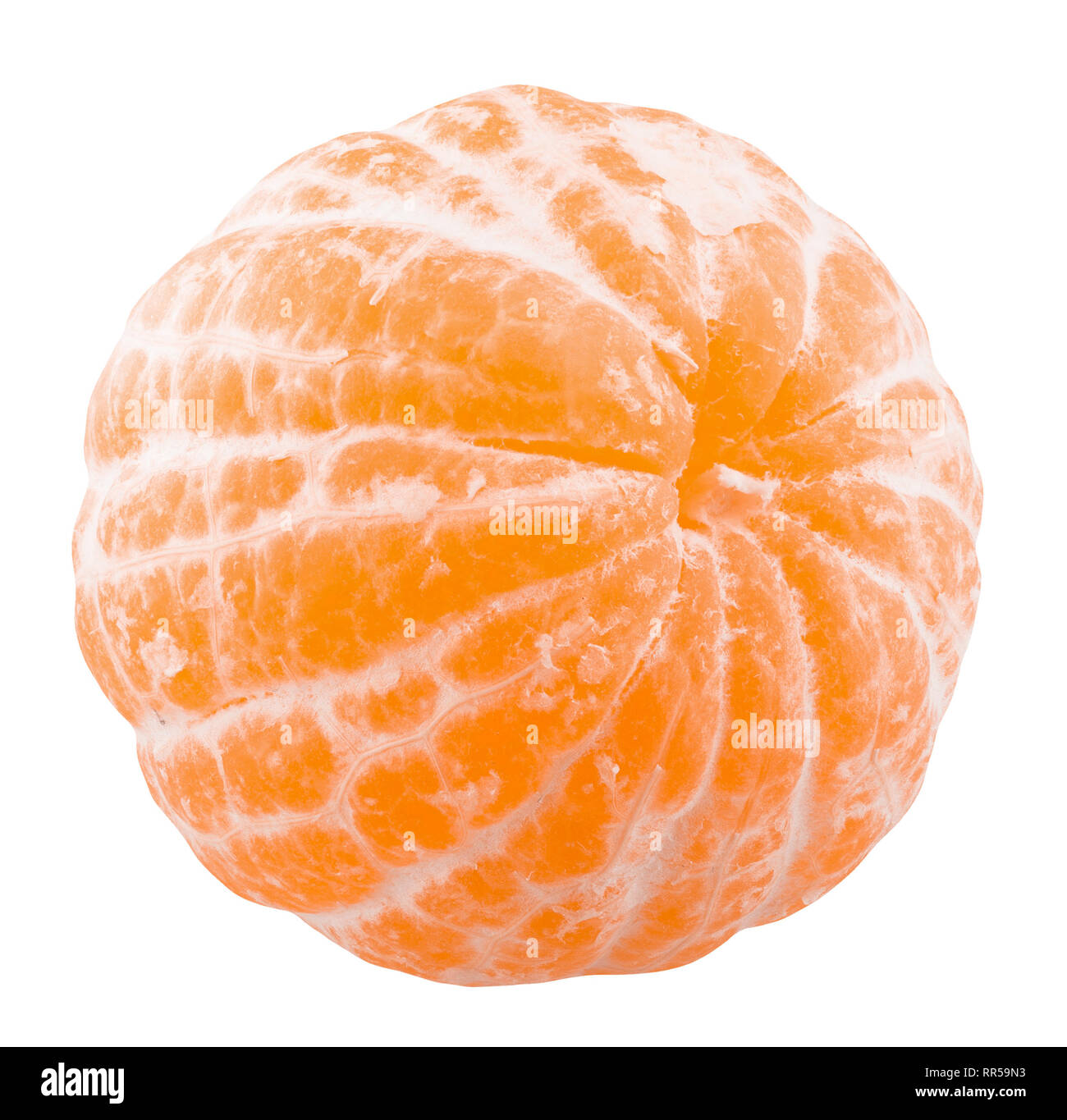 tangerine without peel isolated on a white background Stock Photo - Alamy