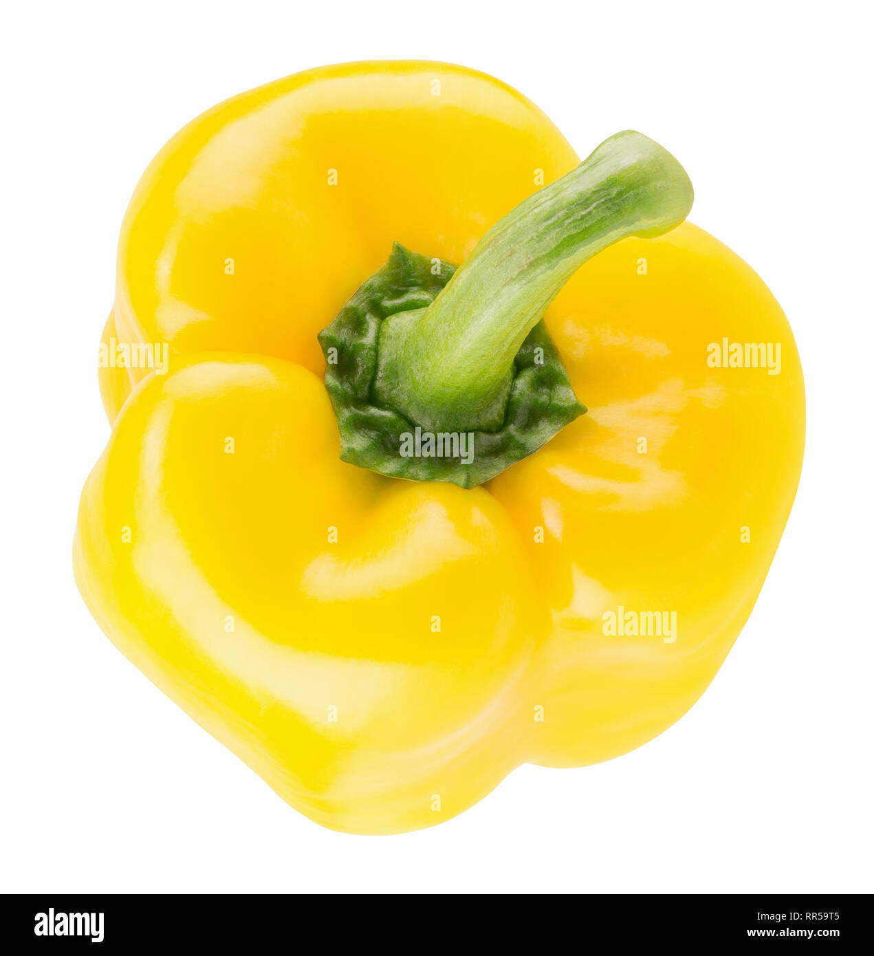 yellow pepper isolated on a white background Stock Photo - Alamy