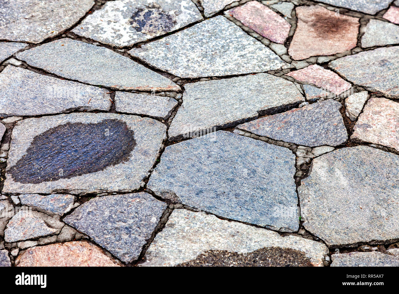 Weathered grey stone wall as creative background texture. Natural ...