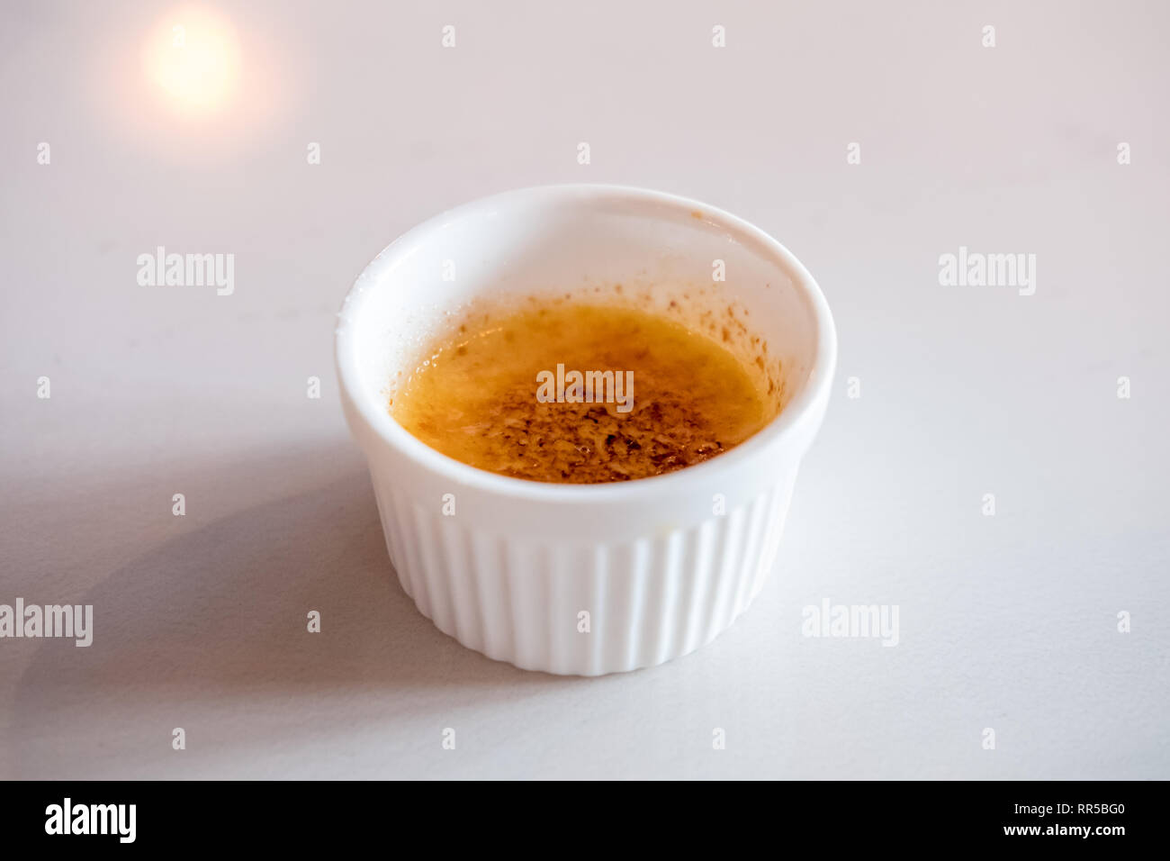 Creme Brulee, also known as burnt cream, a dessert with rich custard ...