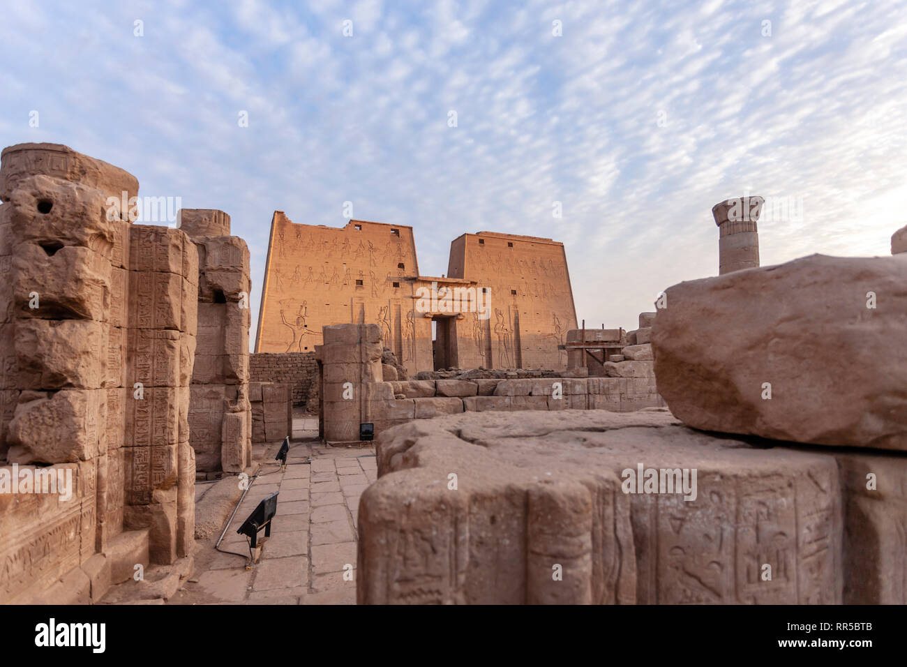 The temple of Edfu Stock Photo - Alamy