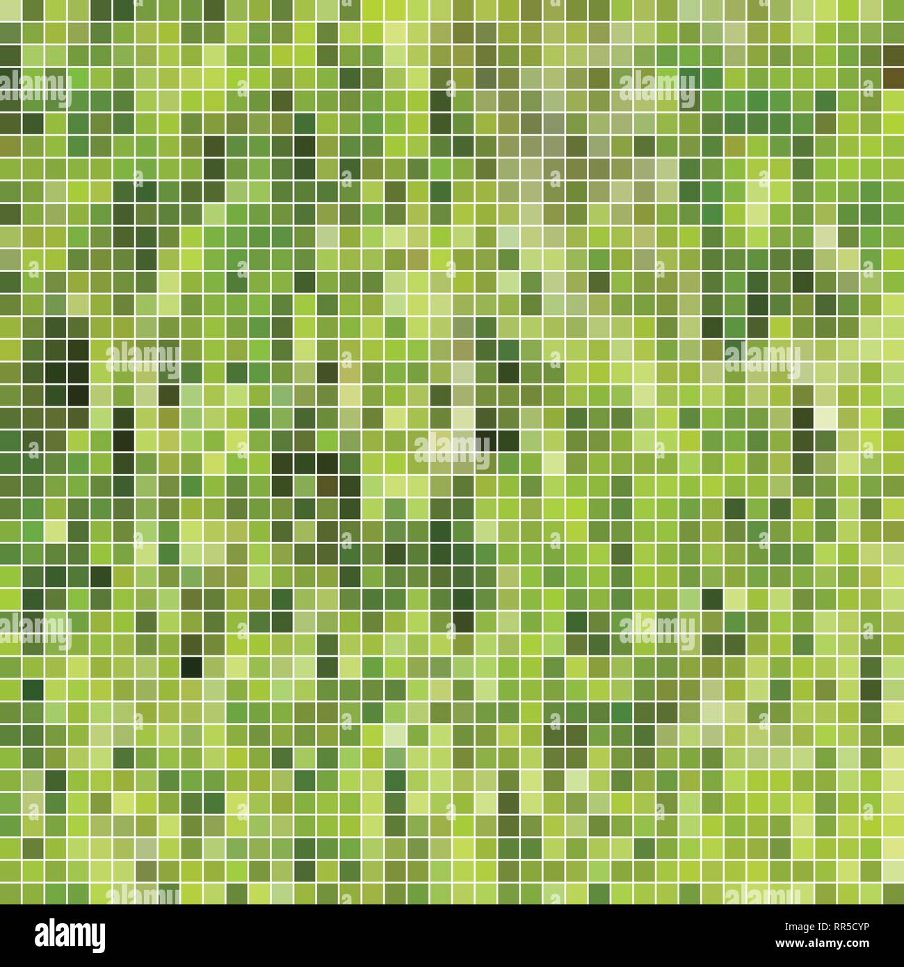 abstract vector square pixel mosaic background - green Stock Vector ...