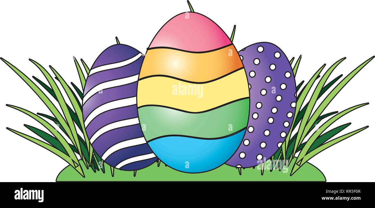 easter eggs cartoon Stock Vector Image & Art - Alamy