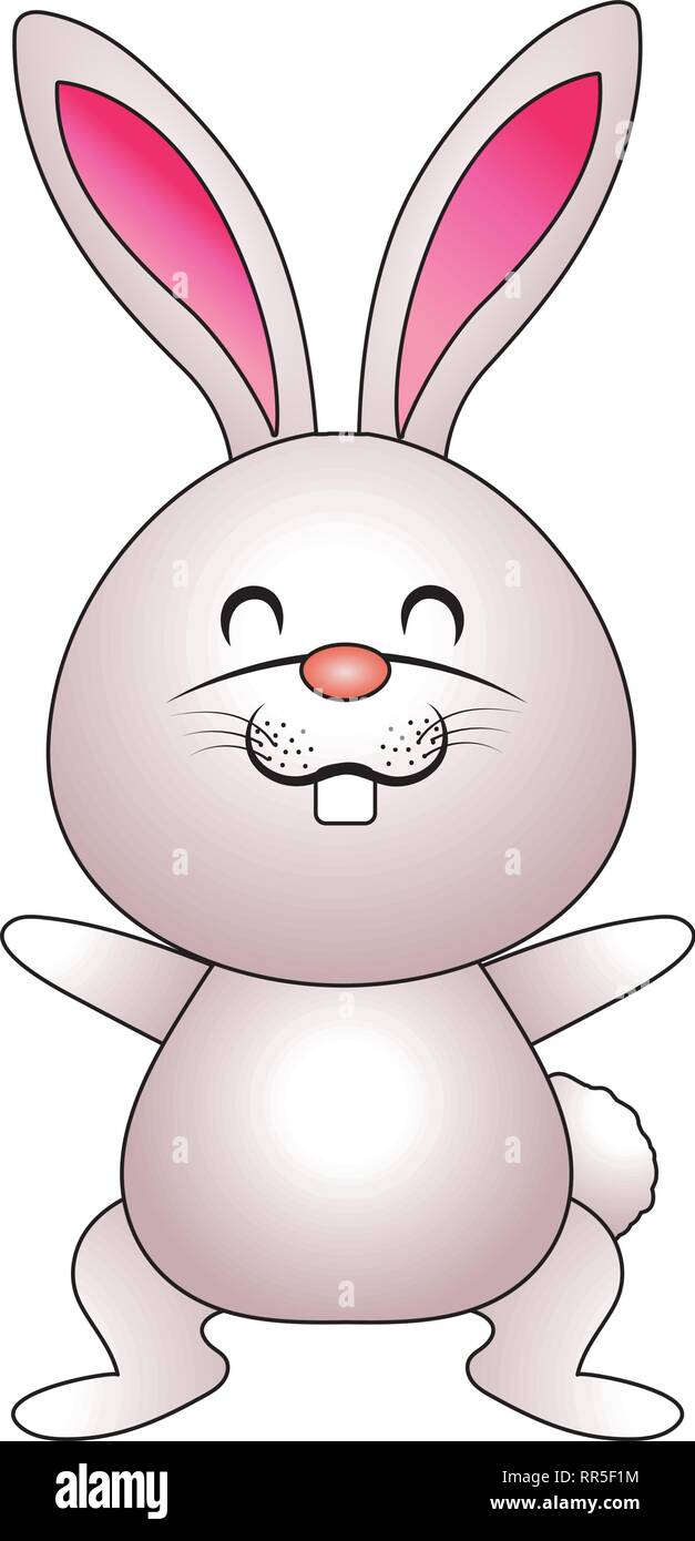 cute rabbit cartoon Stock Vector Image & Art - Alamy
