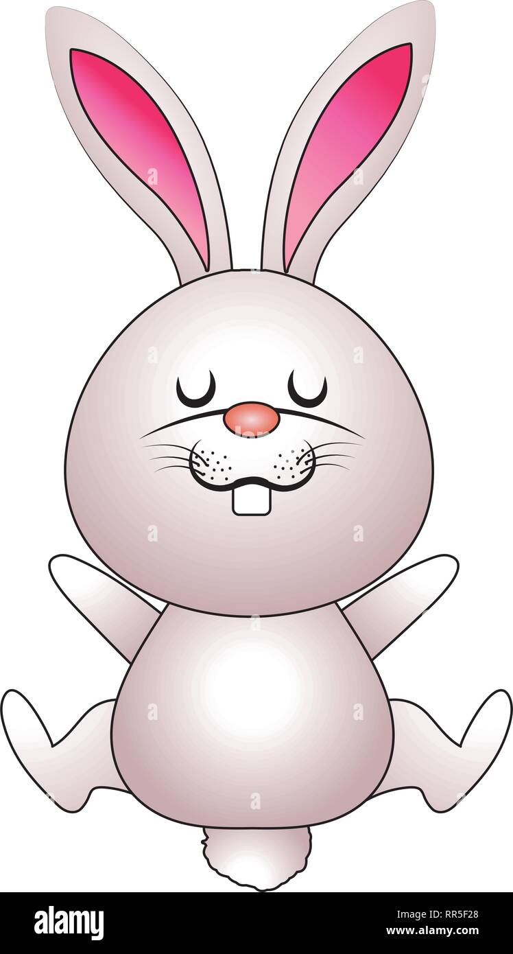 cute rabbit cartoon Stock Vector Image & Art - Alamy