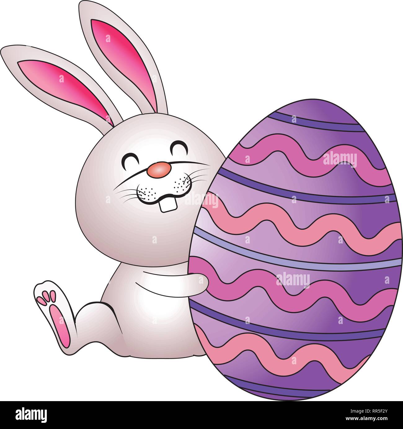 easter rabbit cartoon Stock Vector Image & Art - Alamy