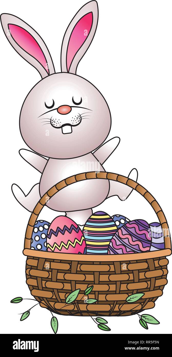 easter rabbit cartoon Stock Vector Image & Art - Alamy
