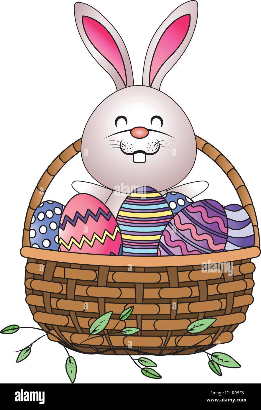easter rabbit cartoon Stock Vector Image & Art - Alamy