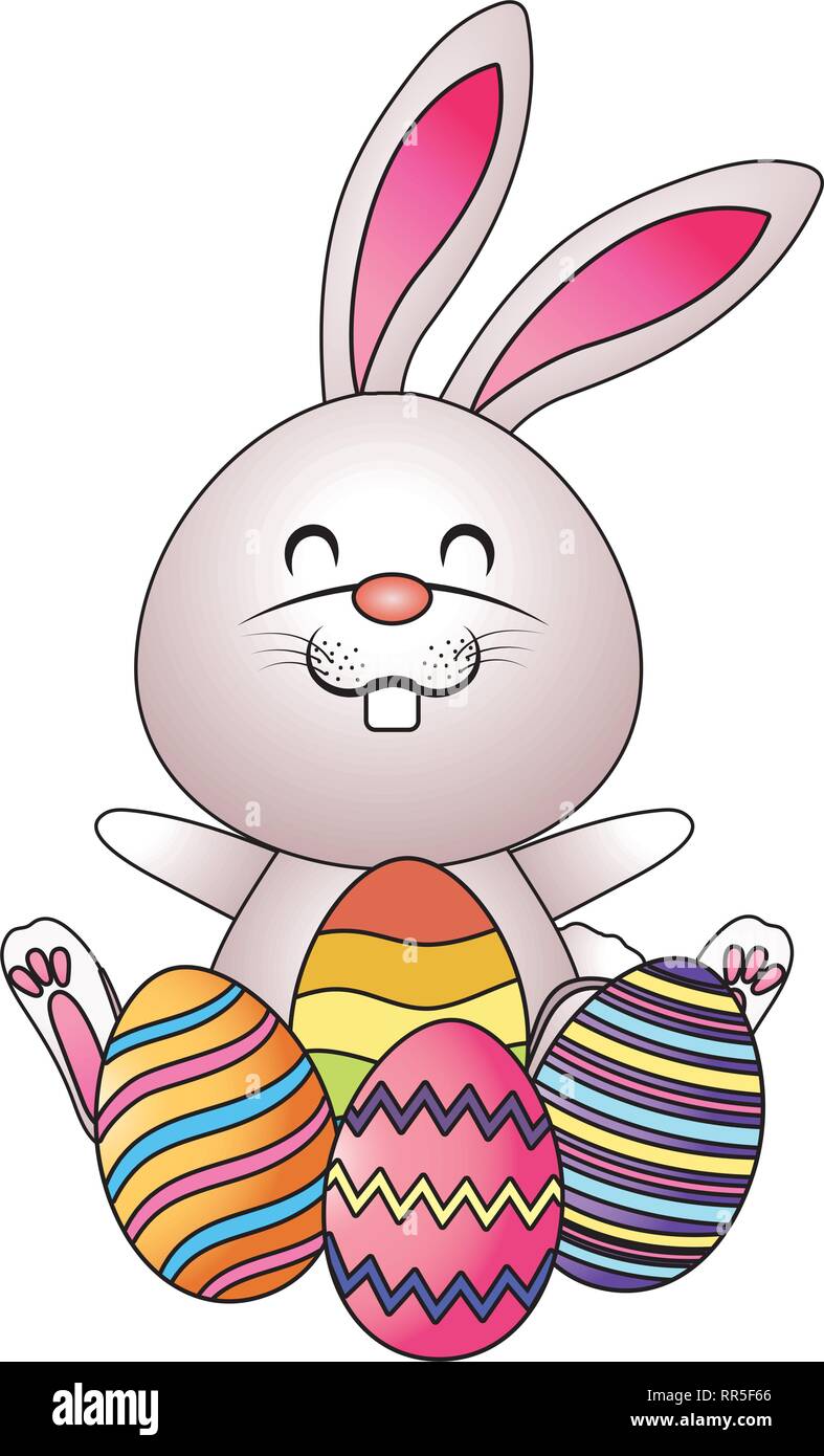 easter rabbit cartoon Stock Vector Image & Art - Alamy